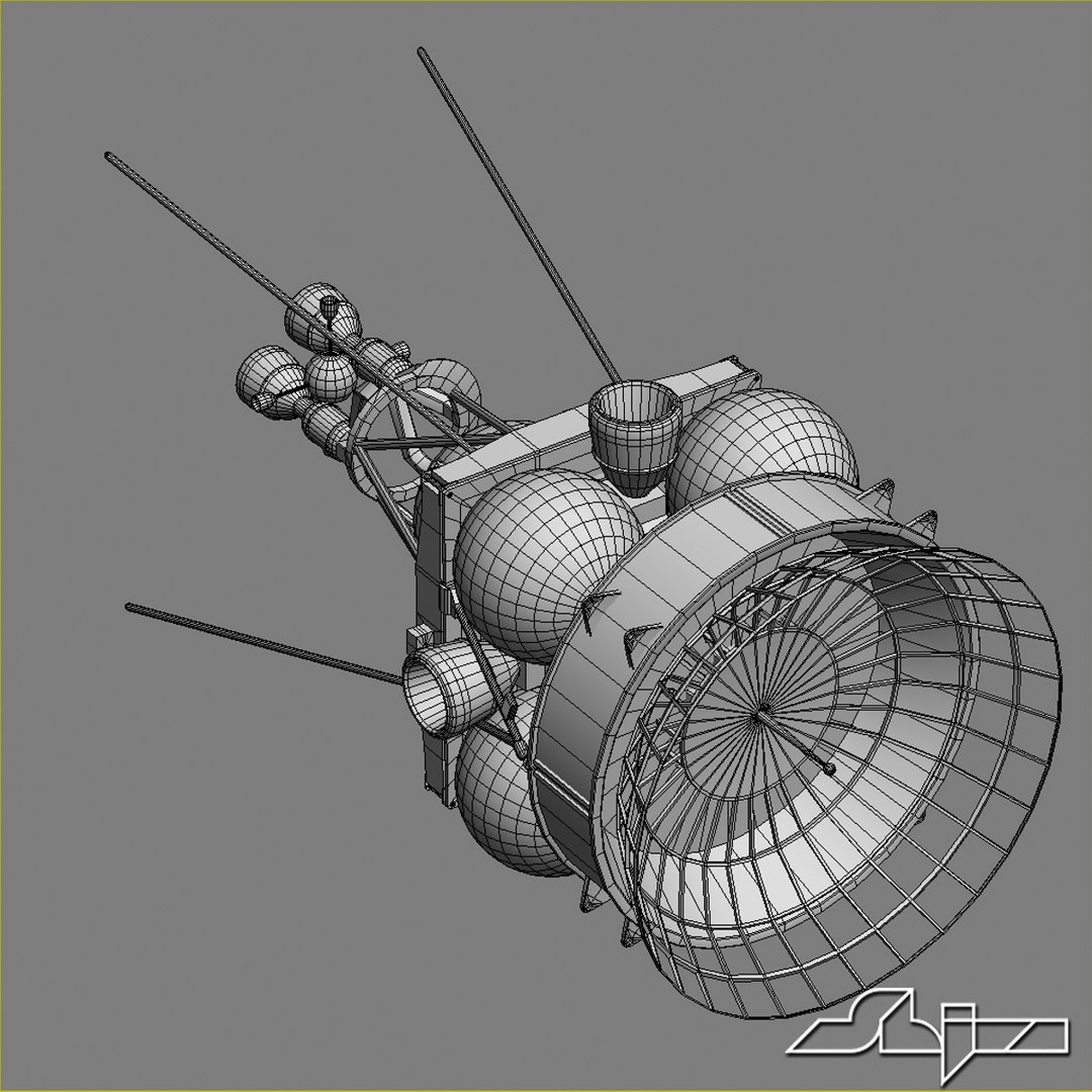 space satellite 4 3d max