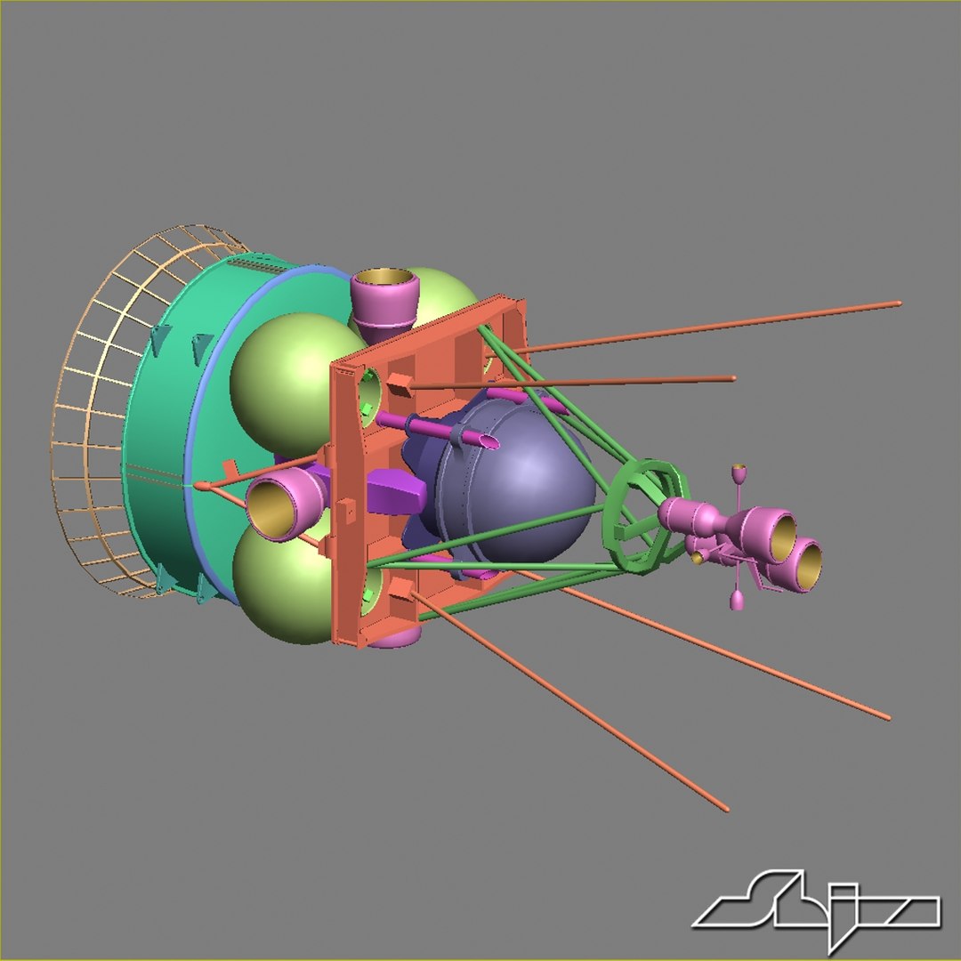 space satellite 4 3d max