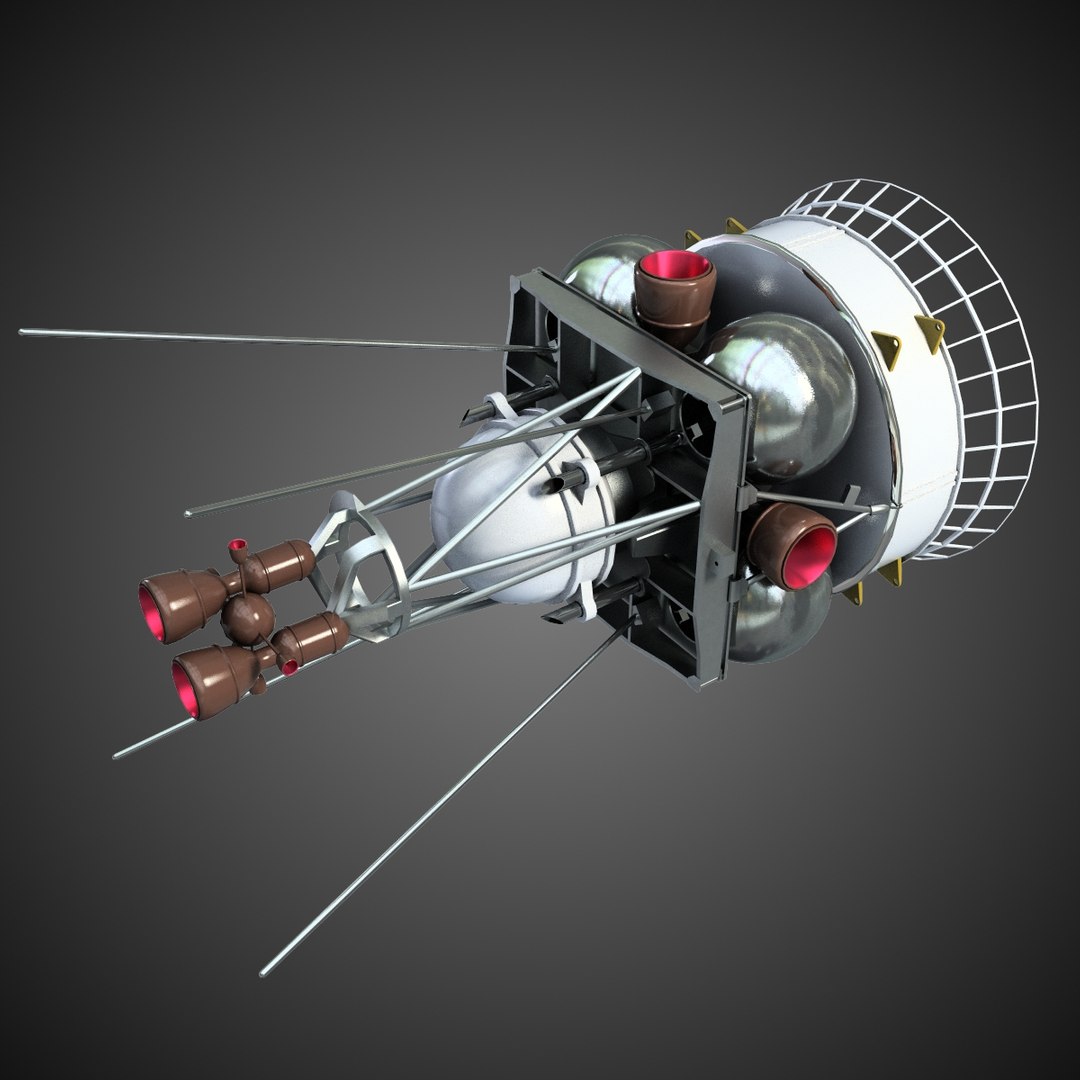 space satellite 4 3d max