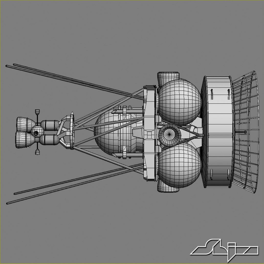 space satellite 4 3d max