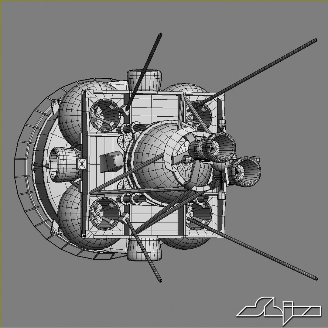 space satellite 4 3d max