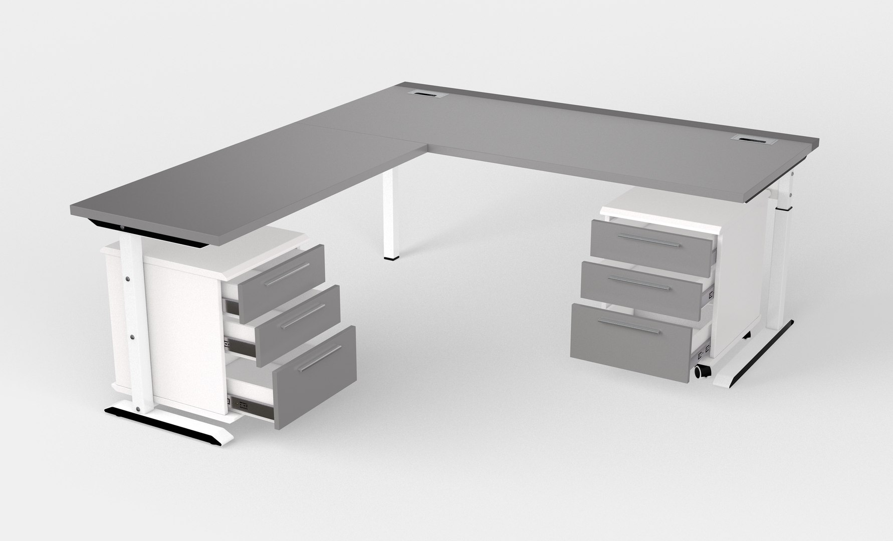 Office Tables Collection 3D Model - TurboSquid 2222723