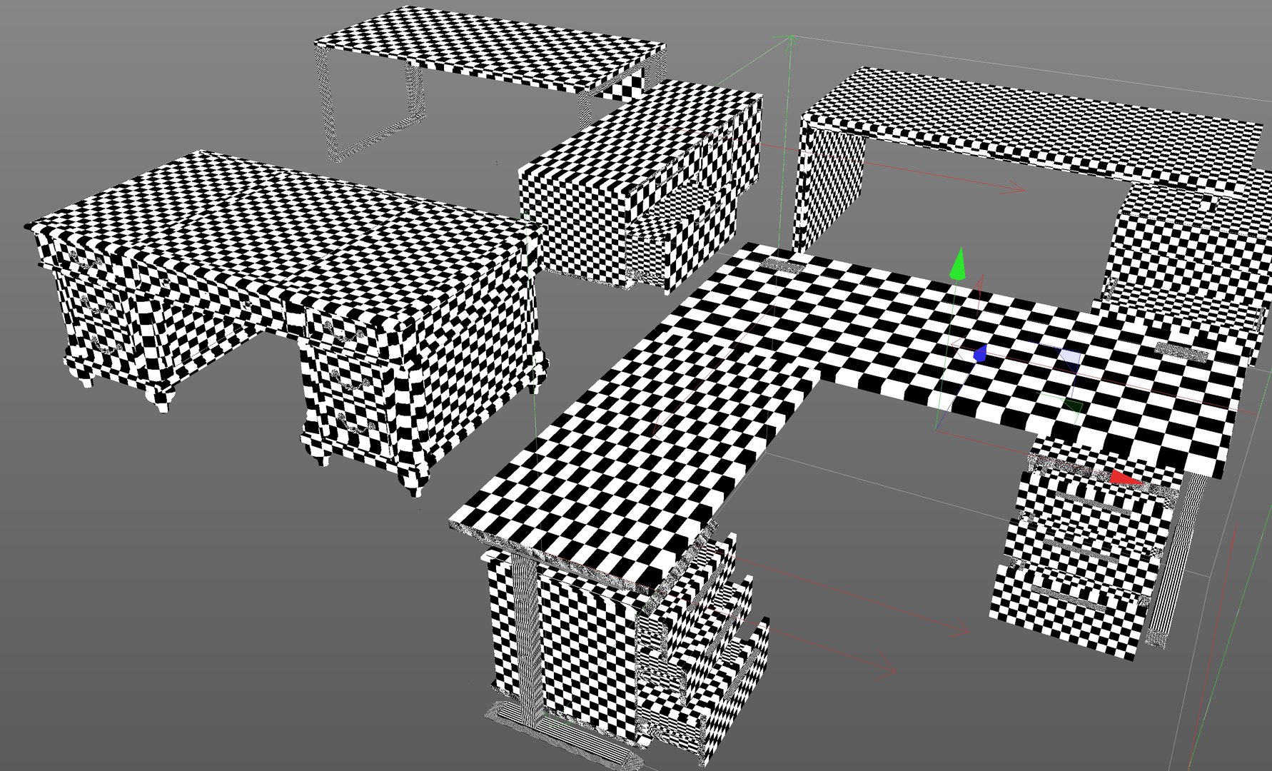 Office Tables Collection 3D Model - TurboSquid 2222723