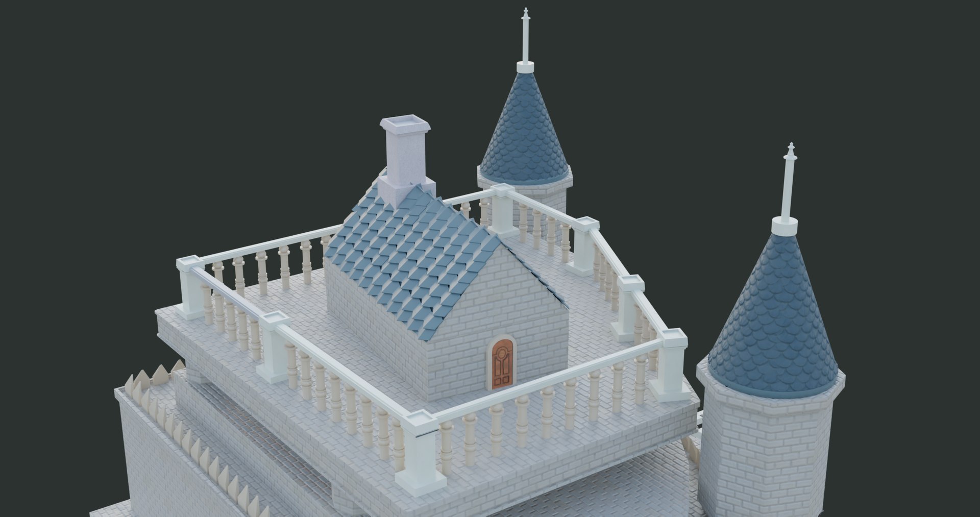 Castle With PBR Unity Unreal Engine V-Ray Arnold Textures Included 3D ...