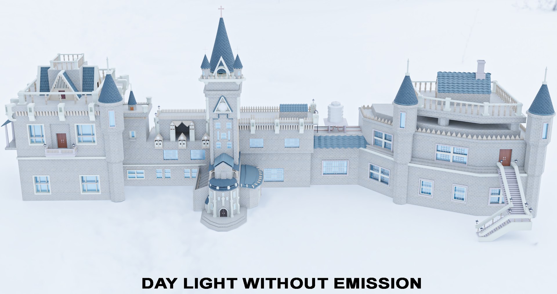 Castle With PBR Unity Unreal Engine V-Ray Arnold Textures Included 3D ...
