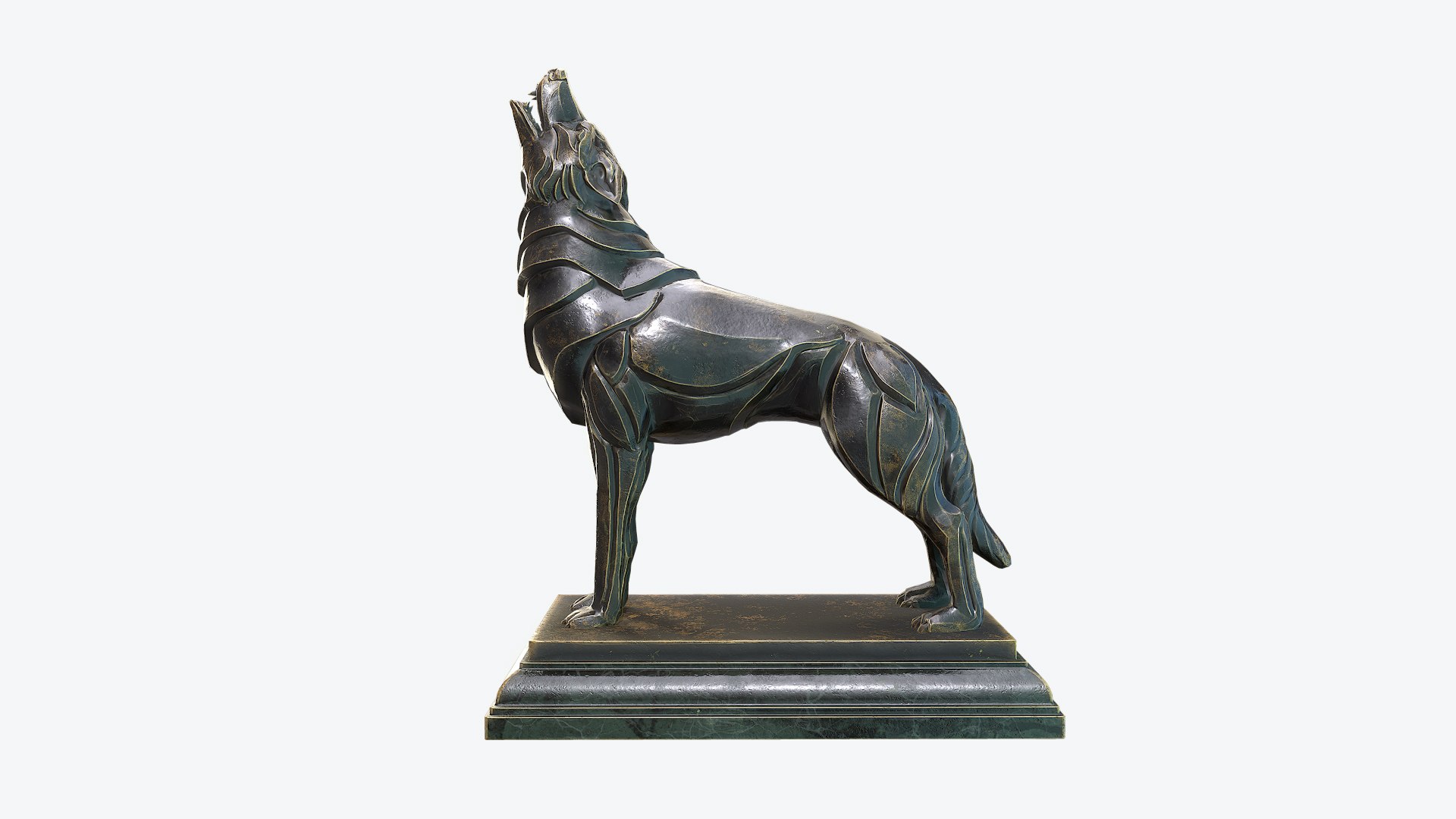 Howling Wolf 3D model - TurboSquid 2158488