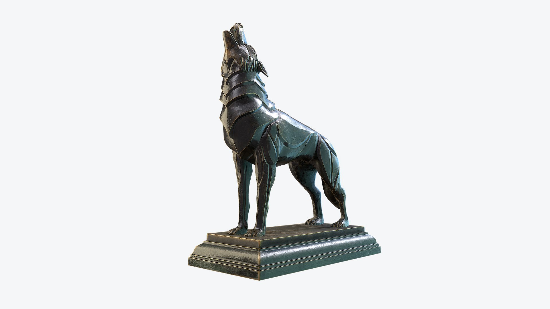 Howling Wolf 3D model - TurboSquid 2158488