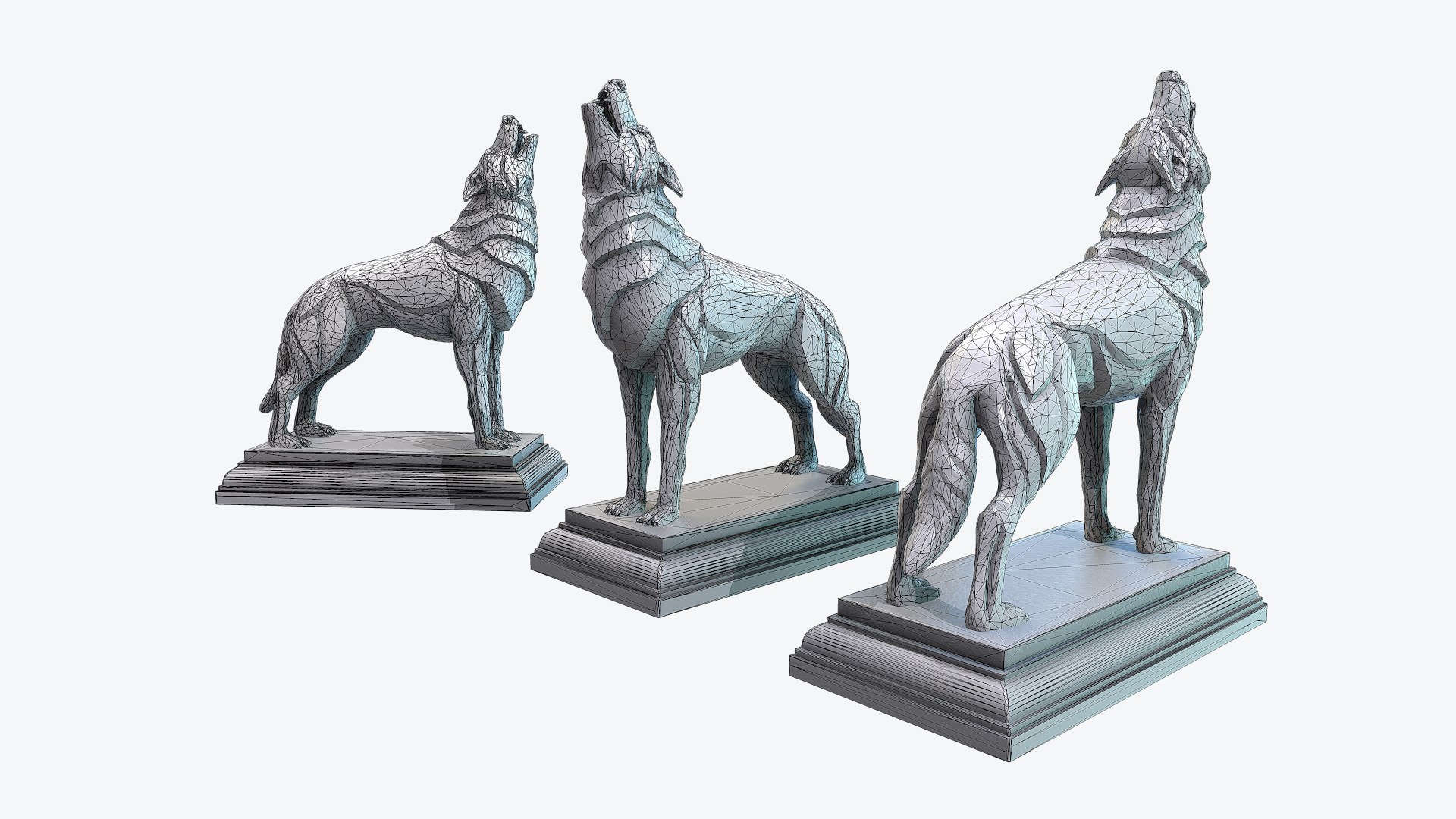Howling Wolf 3D model - TurboSquid 2158488
