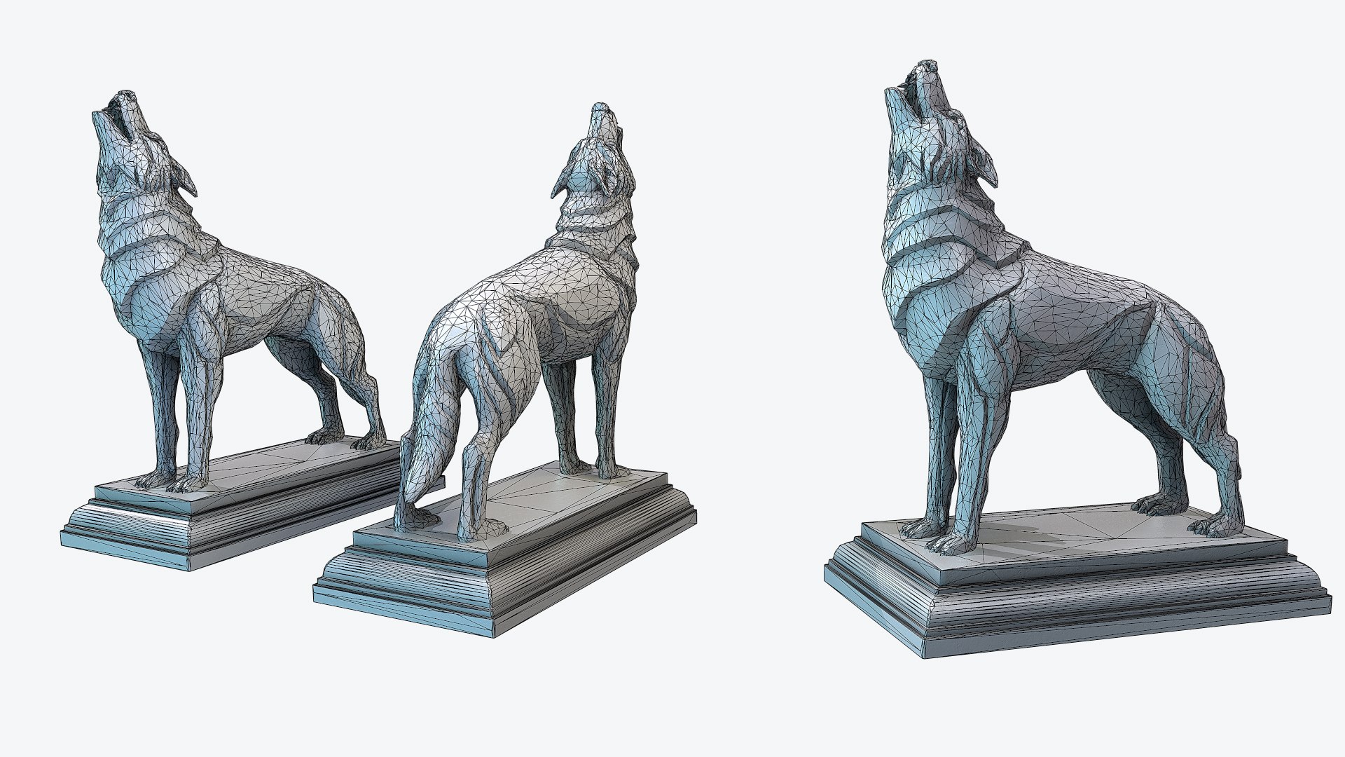 Howling Wolf 3D model - TurboSquid 2158488