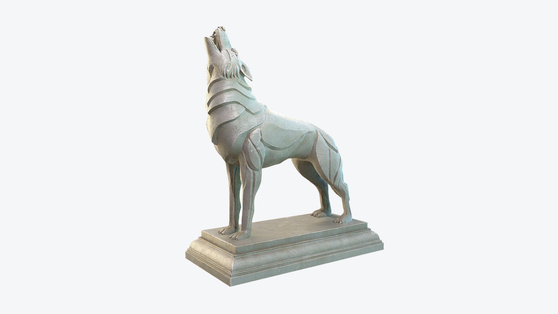 Howling Wolf 3D model - TurboSquid 2158488