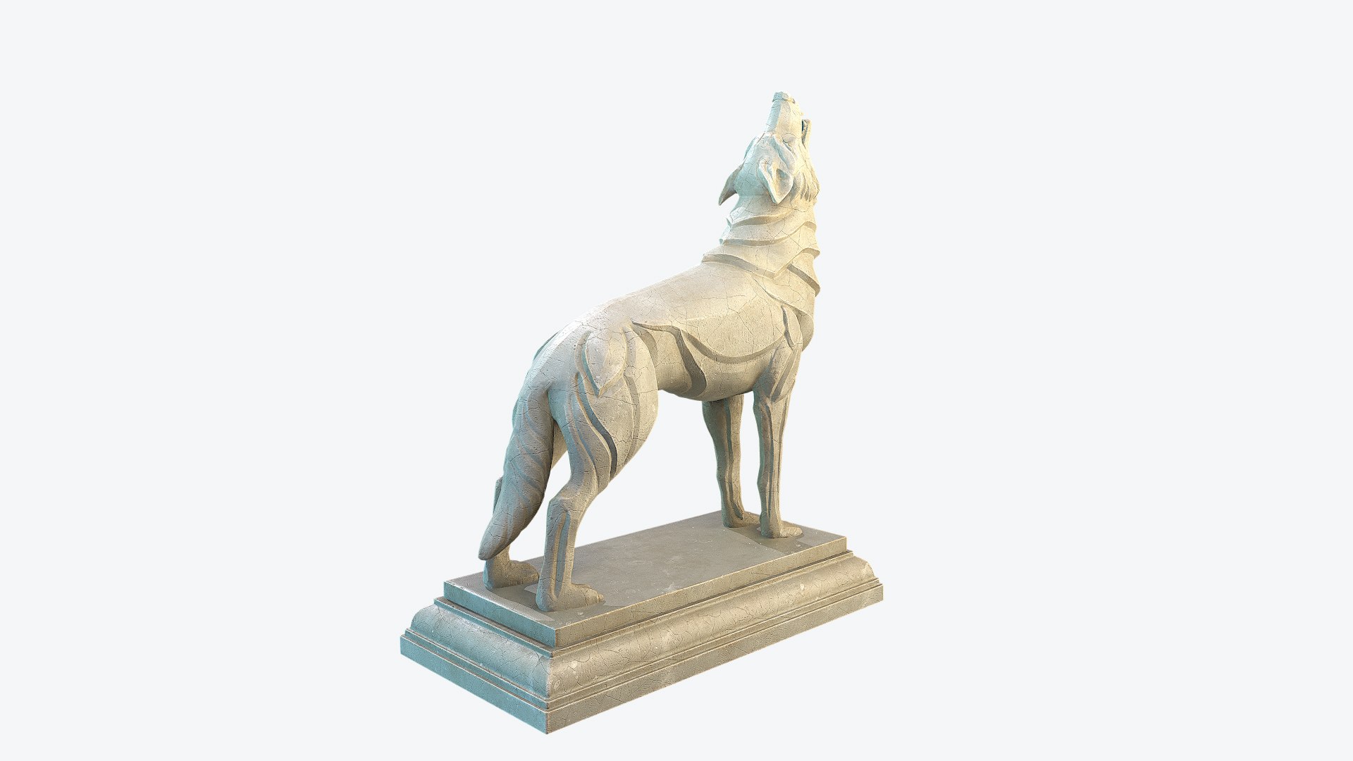 Howling Wolf 3D model - TurboSquid 2158488