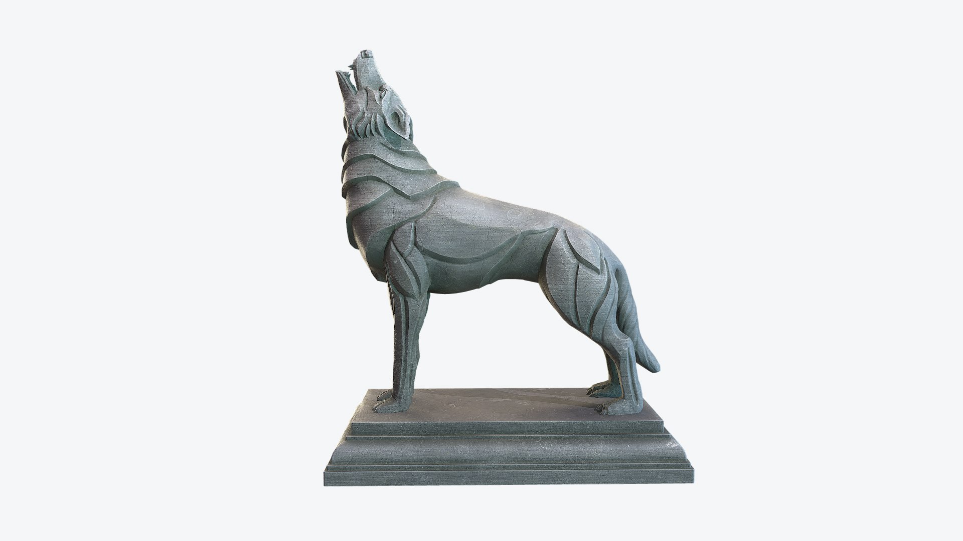 Howling Wolf 3D model - TurboSquid 2158488