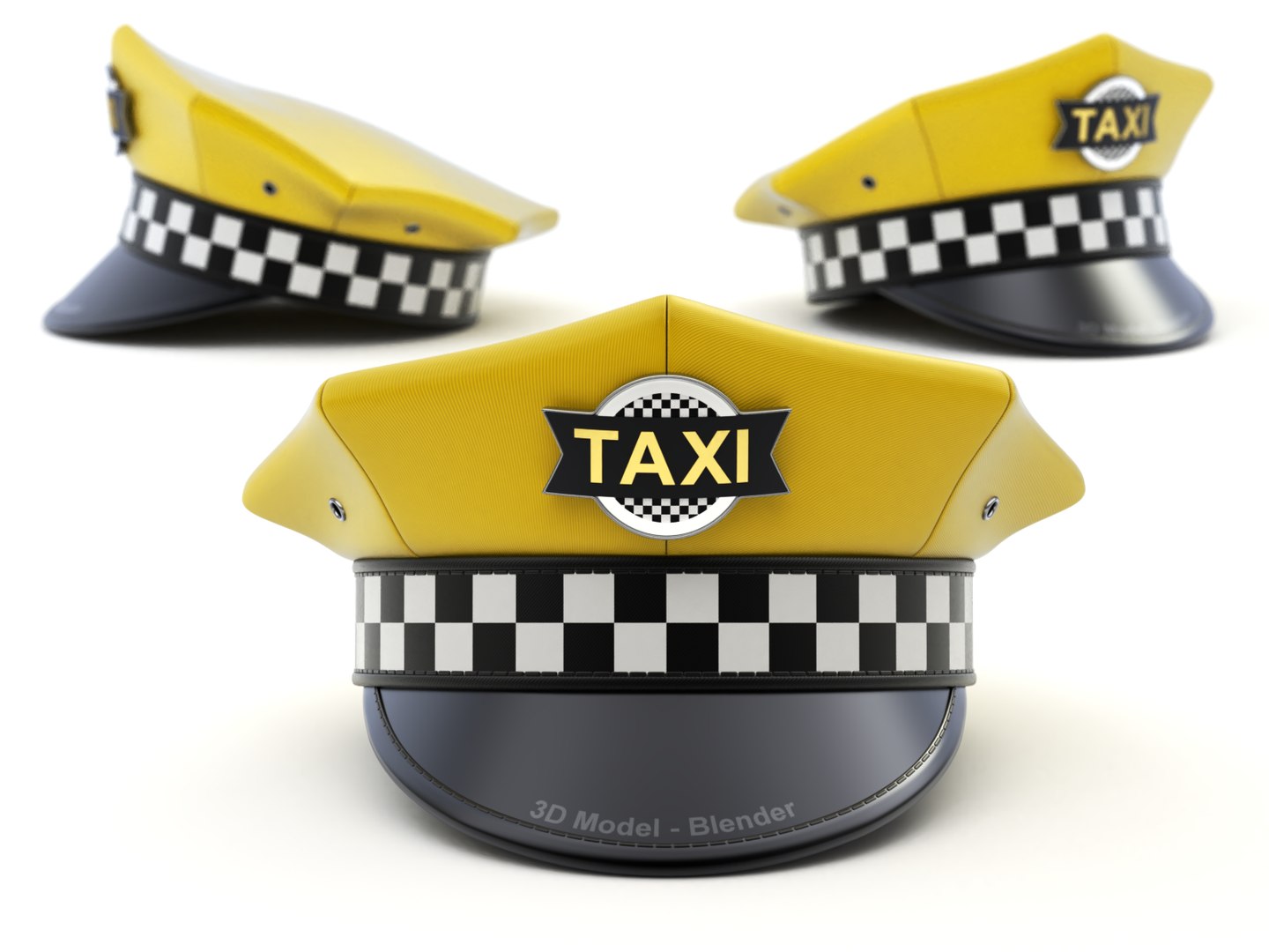 3D Cap Taxi Model - TurboSquid 1381377