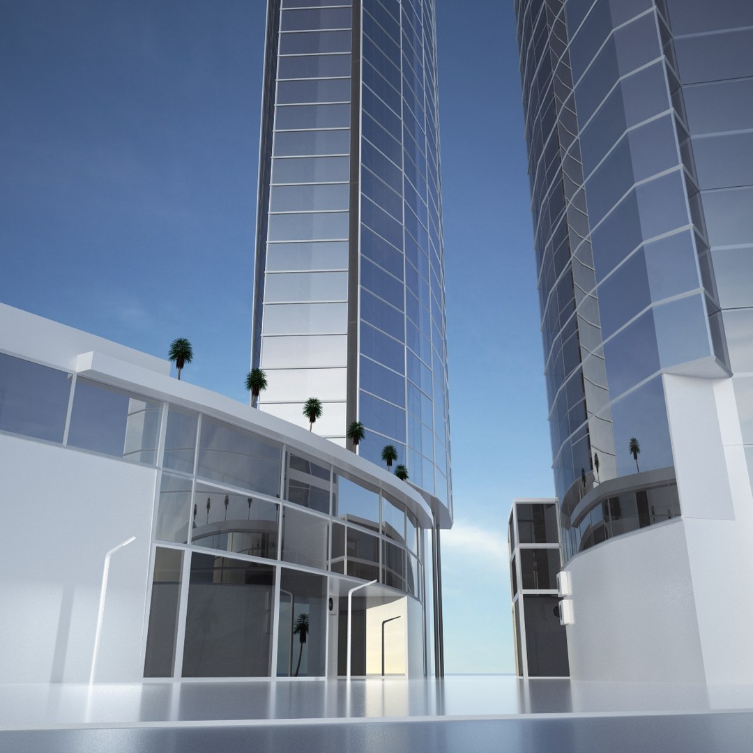 3d Dubai Towers - Building Model