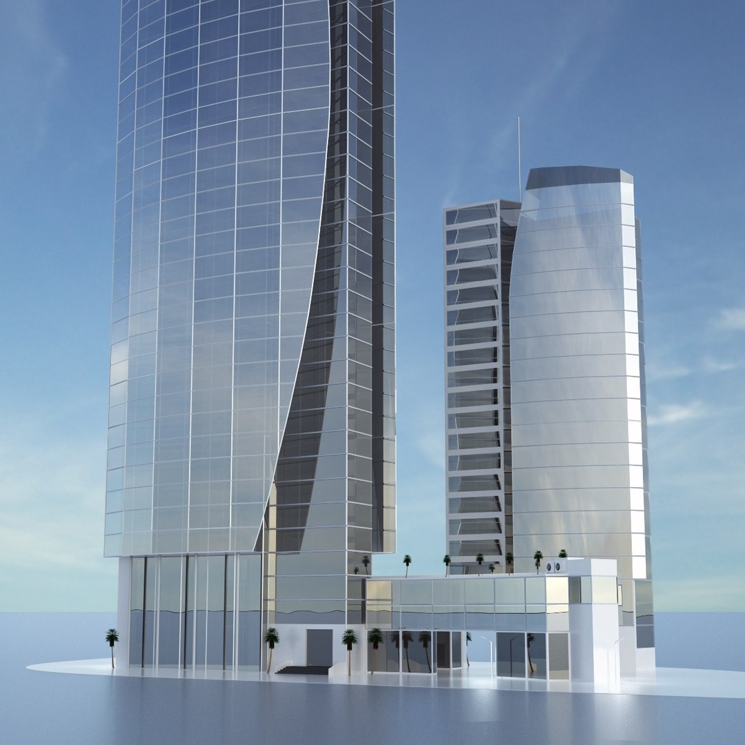 3d Dubai Towers - Building Model