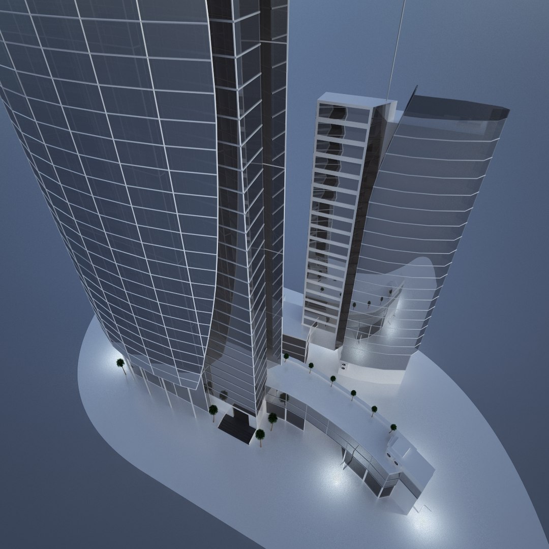 3d Dubai Towers - Building Model