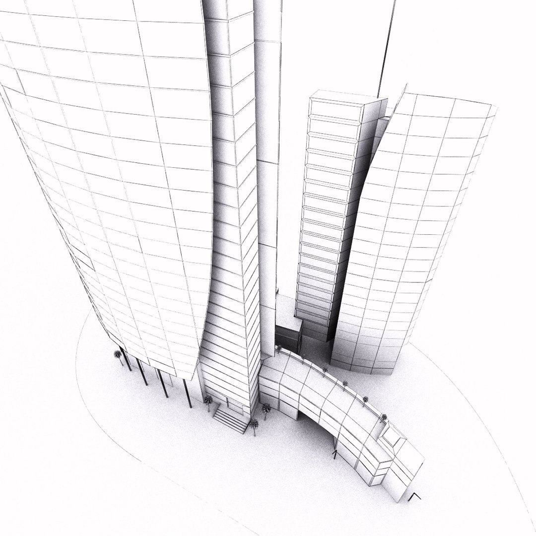 3d Dubai Towers - Building Model
