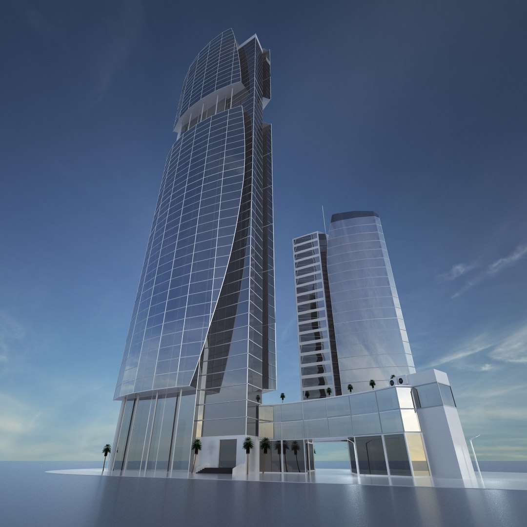 3d Dubai Towers - Building Model