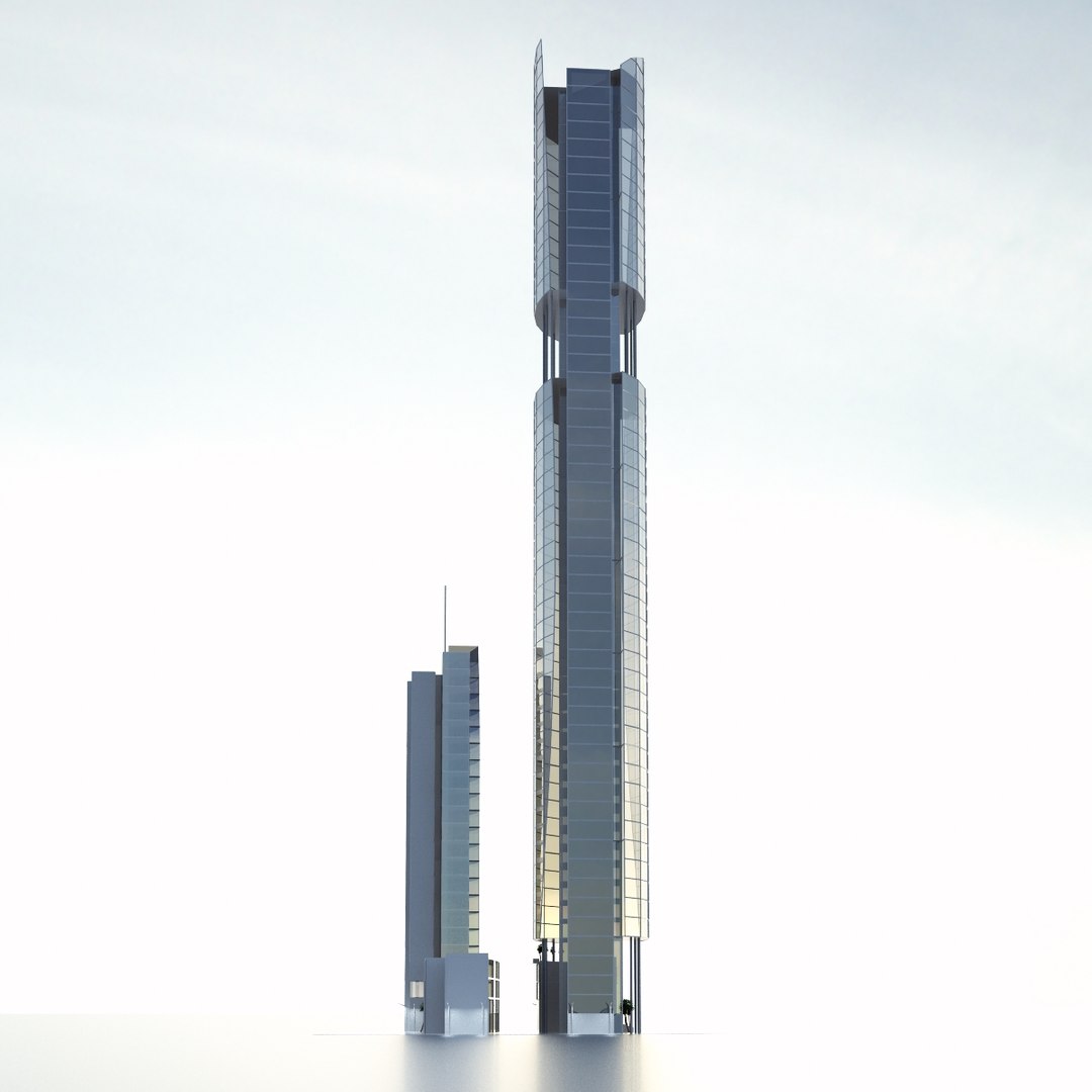 3d Dubai Towers - Building Model