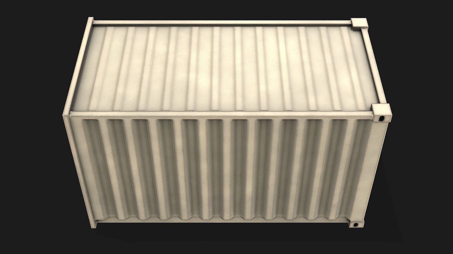 16ft Container With Roll-Up Door - White 3D Model - TurboSquid 2150208