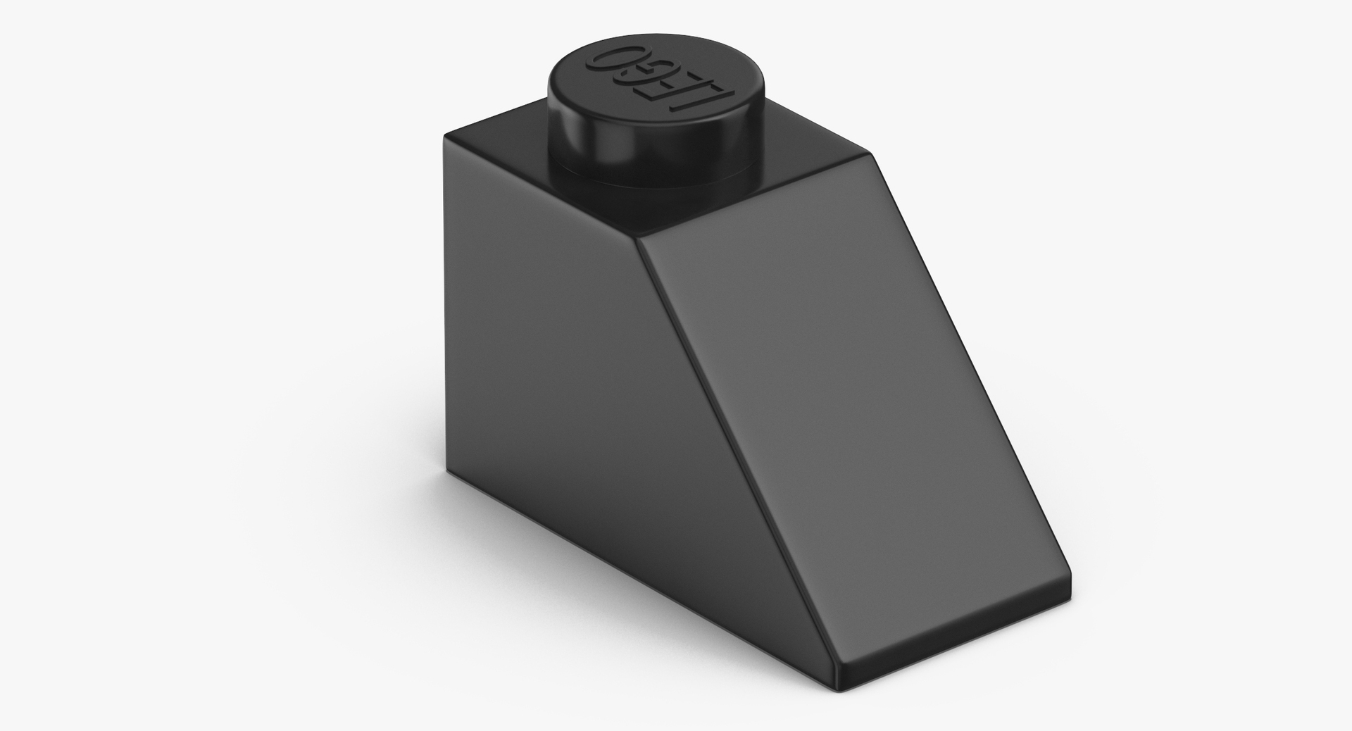 Lego Brick 2x1 Slope 3D Model - TurboSquid 1409413