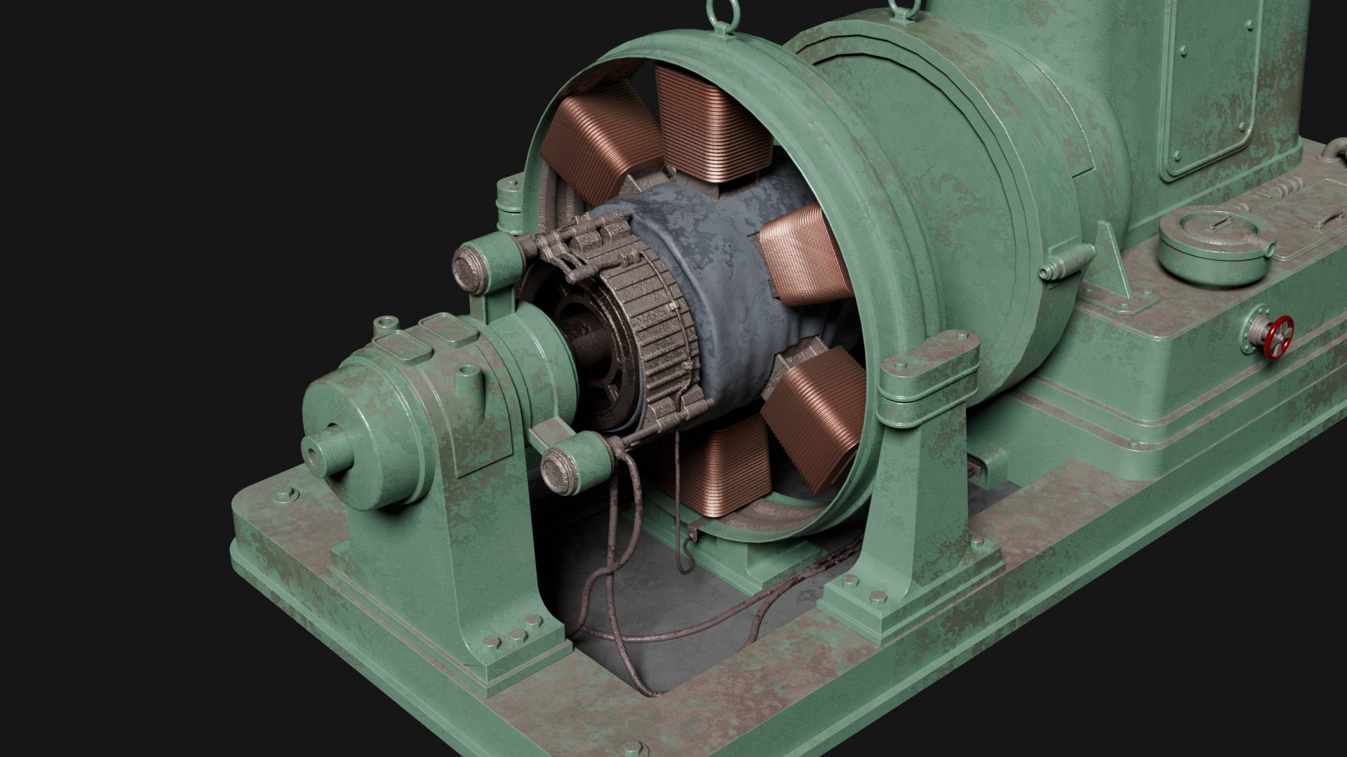 Old Electric Power Generator 3D Model - TurboSquid 2330881