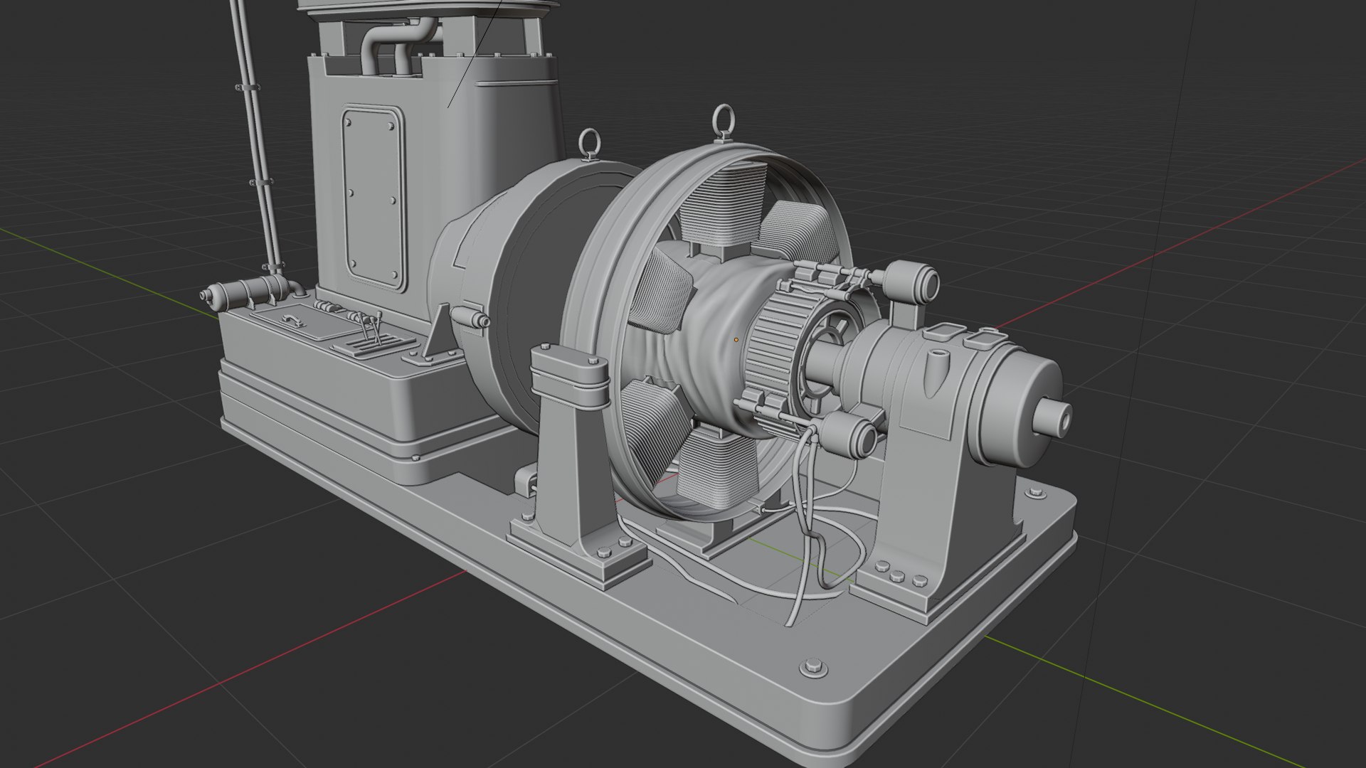 Old Electric Power Generator 3D Model - TurboSquid 2330881