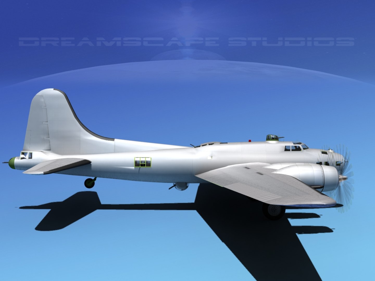 3d Model Boeing B-17 B-17g