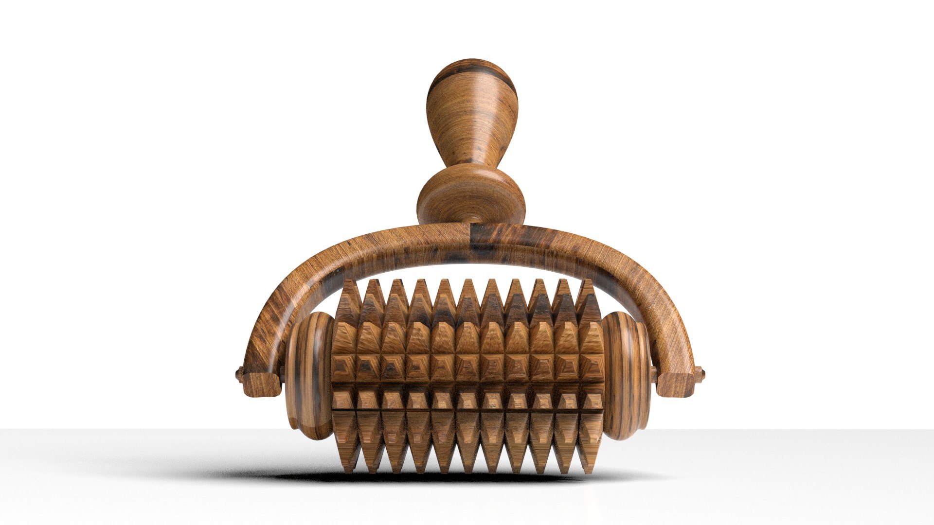 Wooden Acupressure Roller Massager 3D Model - TurboSquid 1822998