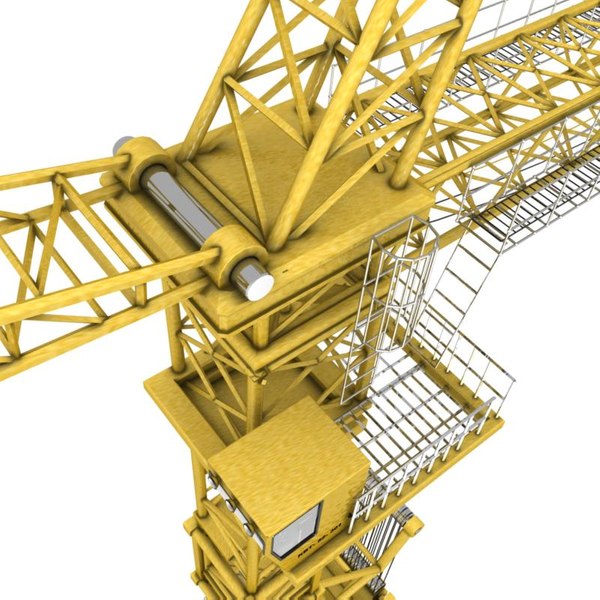 3d 3ds crane mobile tower
