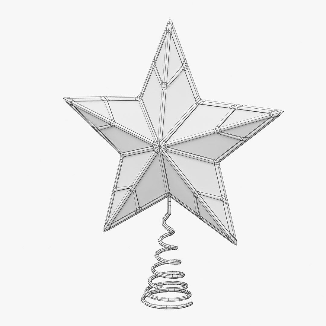 3D Star Topper Tree Model - TurboSquid 1466386
