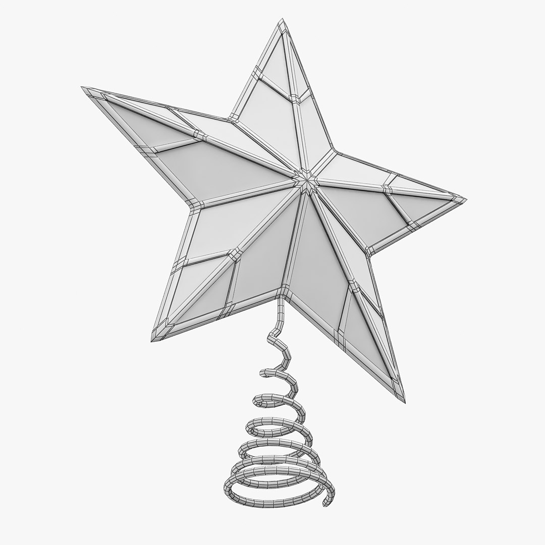 3D Star Topper Tree Model - TurboSquid 1466386