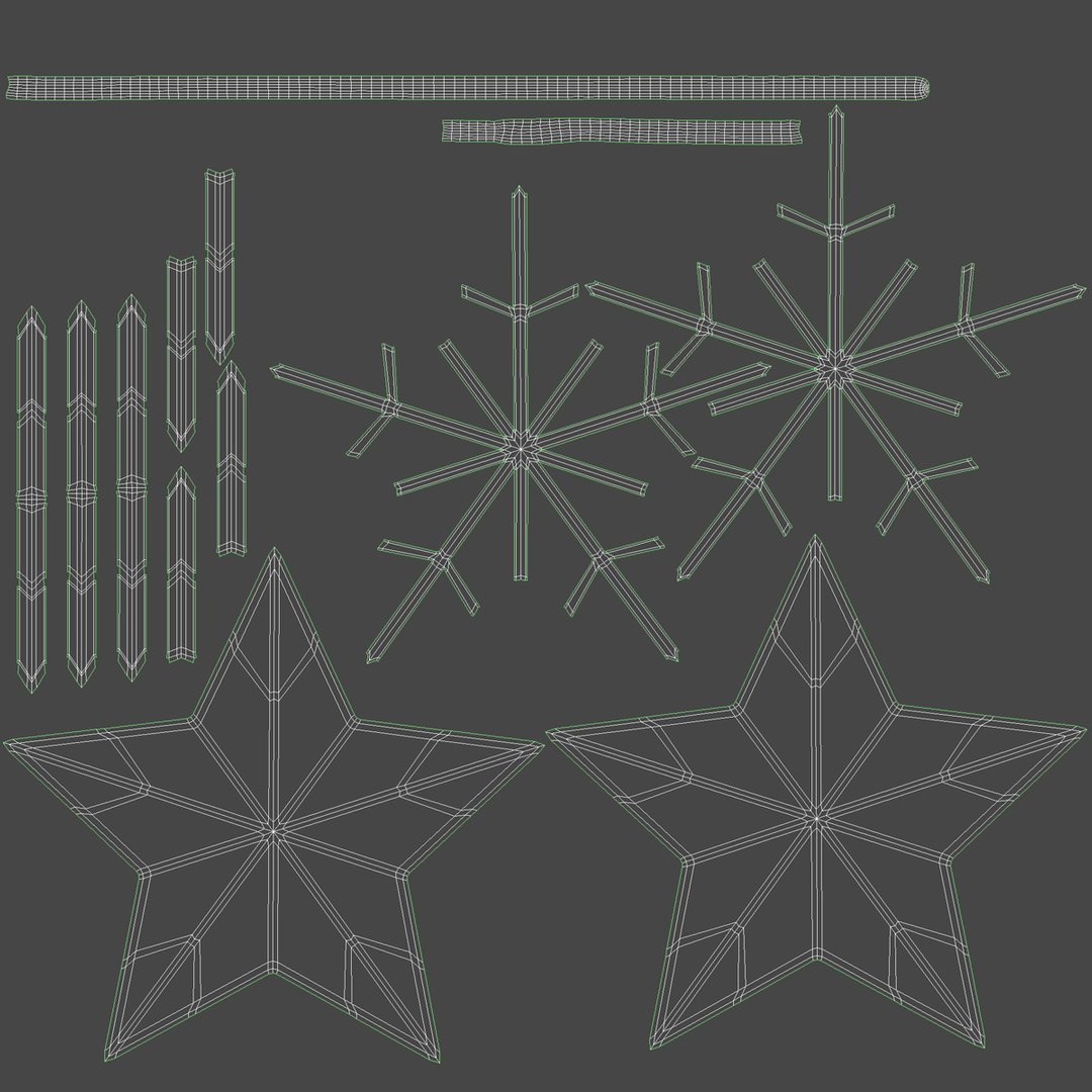 3D Star Topper Tree Model - TurboSquid 1466386