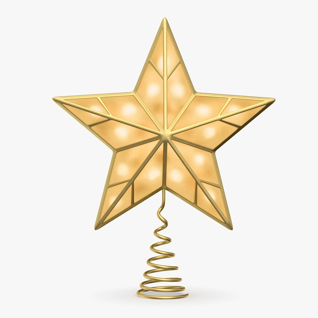 3D Star Topper Tree Model - TurboSquid 1466386