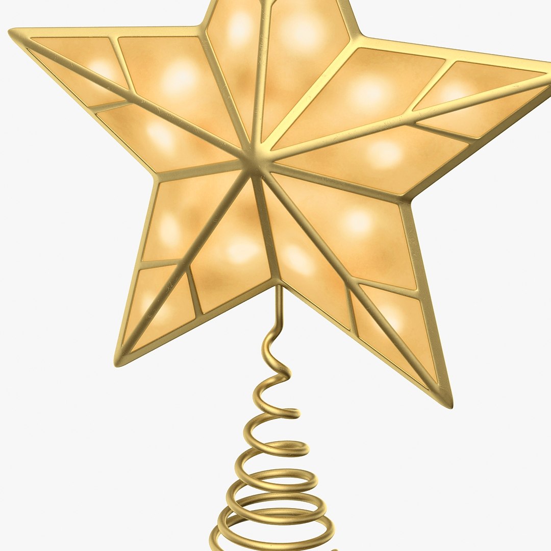 3D Star Topper Tree Model - TurboSquid 1466386