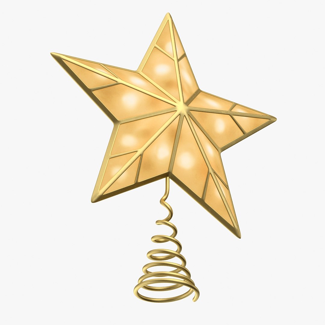 3D Star Topper Tree Model - TurboSquid 1466386