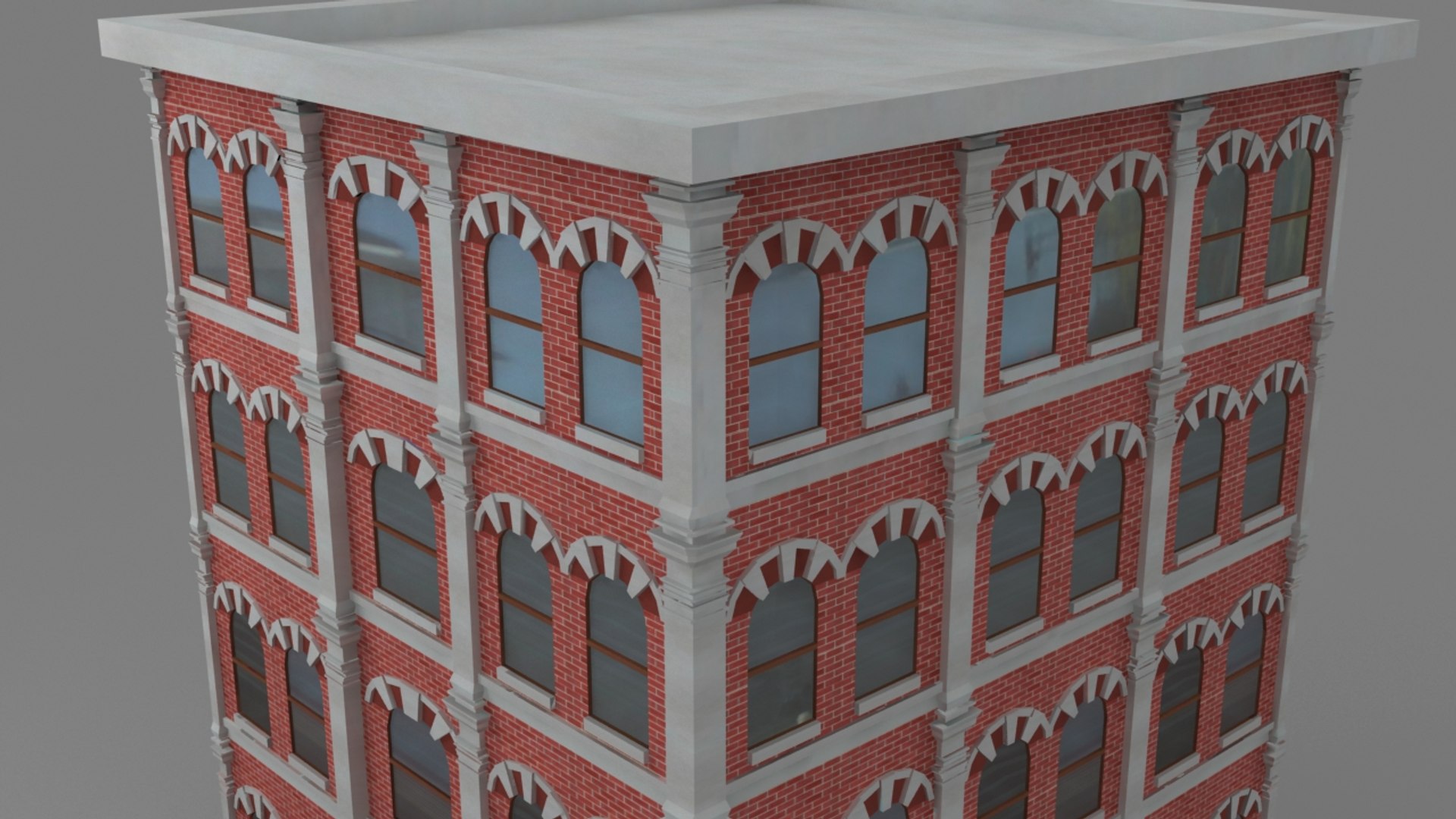 3d Office Building Block