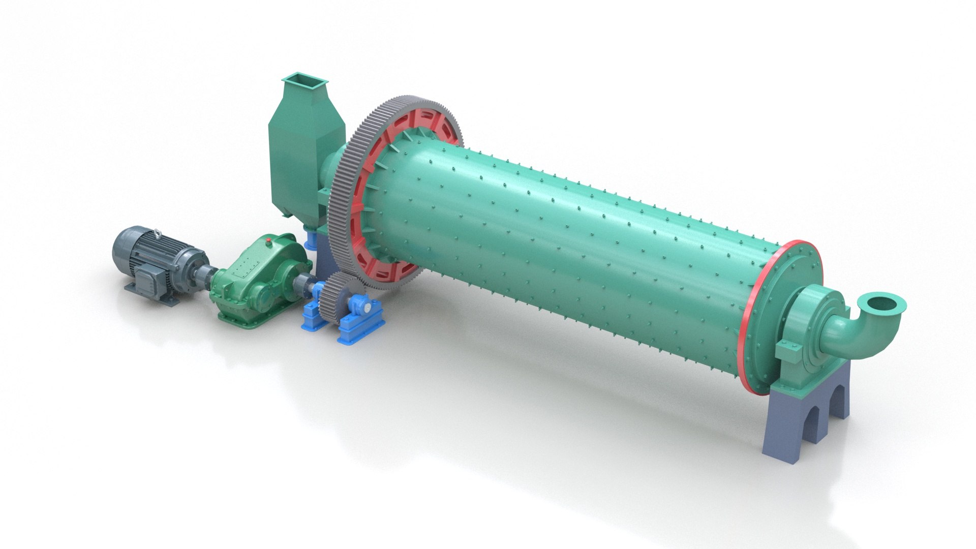 Ball Mill 3D - TurboSquid 2265860