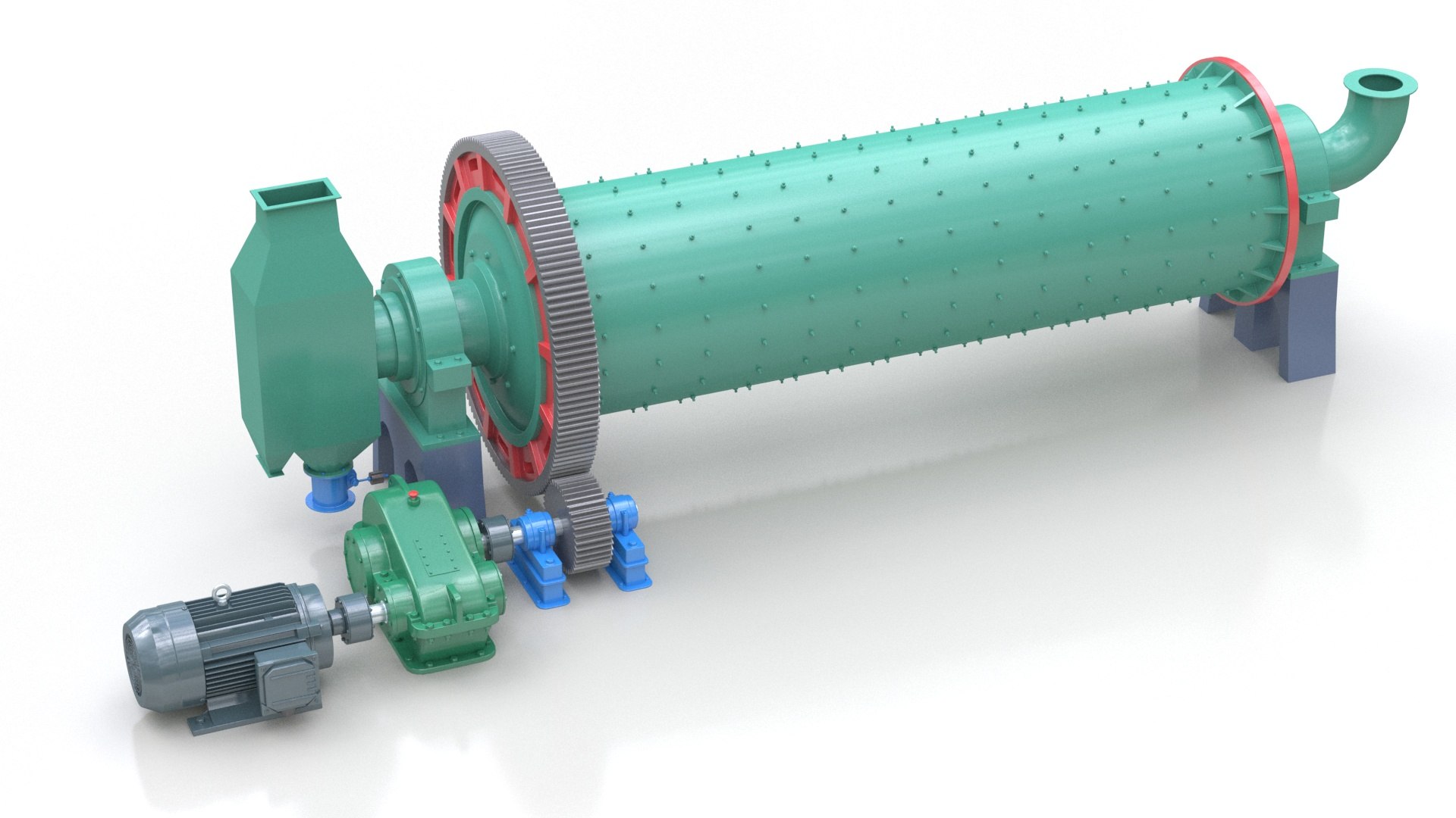 Ball Mill 3D - TurboSquid 2265860