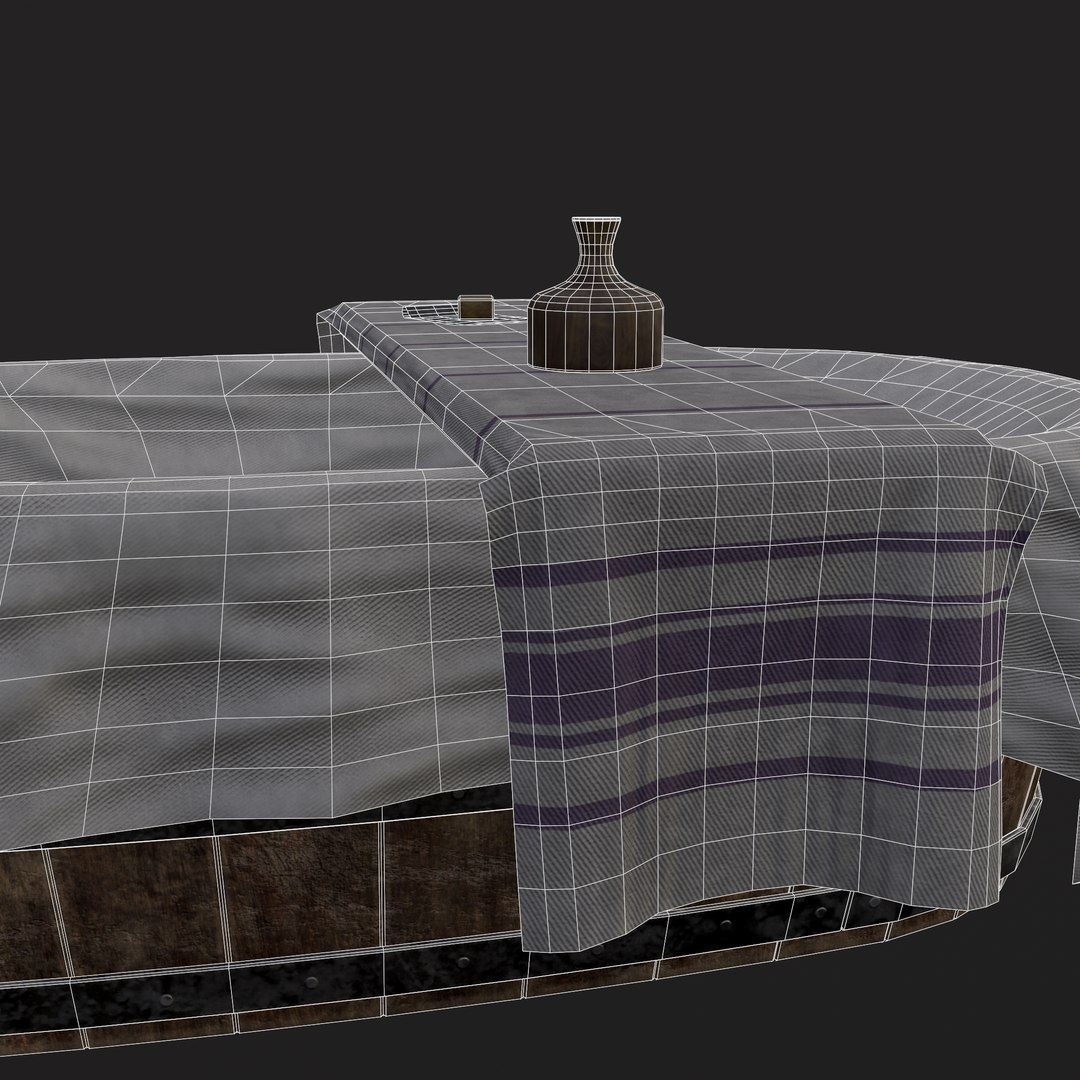 Medieval Bath Tub Scene 3D - TurboSquid 1908904