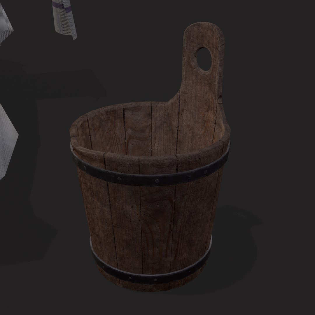 Medieval Bath Tub Scene 3D - TurboSquid 1908904
