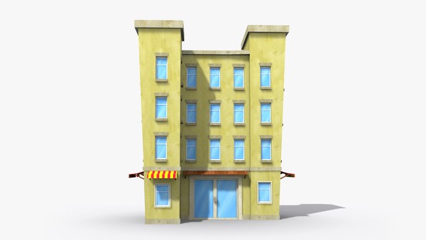 3D 35 Cartoon Building Collection Low poly model - TurboSquid 1833585