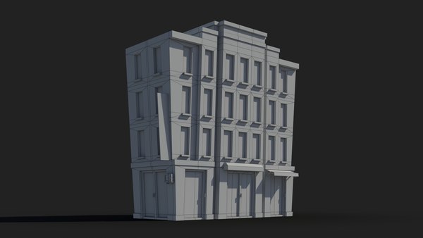 3D 35 Cartoon Building Collection Low poly model - TurboSquid 1833585