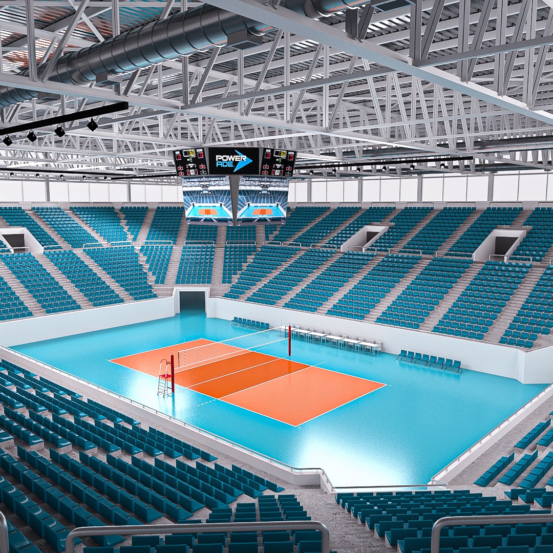 Volleyball Arena 01 3D Model - TurboSquid 2223384