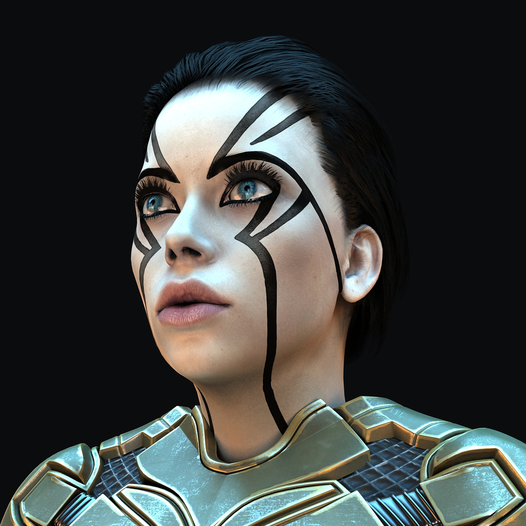 3D cyborg female hd - TurboSquid 1330825