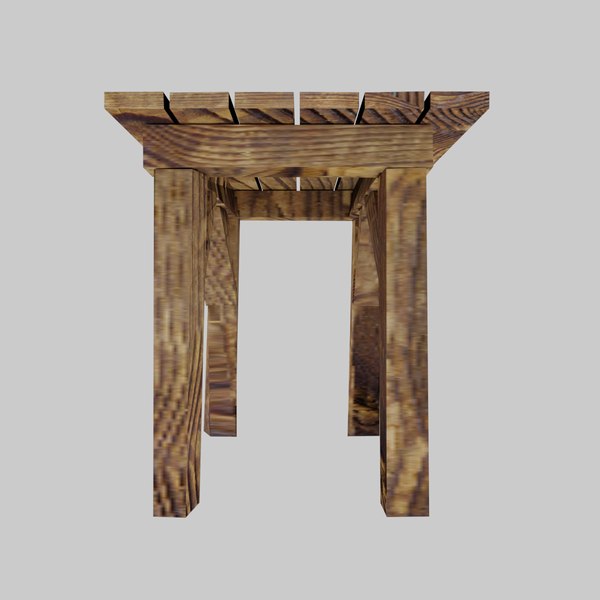 3D texturized wooden table model | 1145939 | TurboSquid