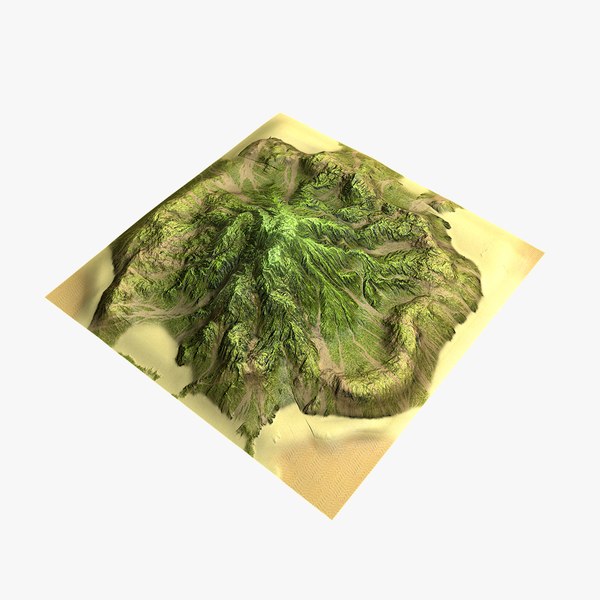3d tropical island terrain 7