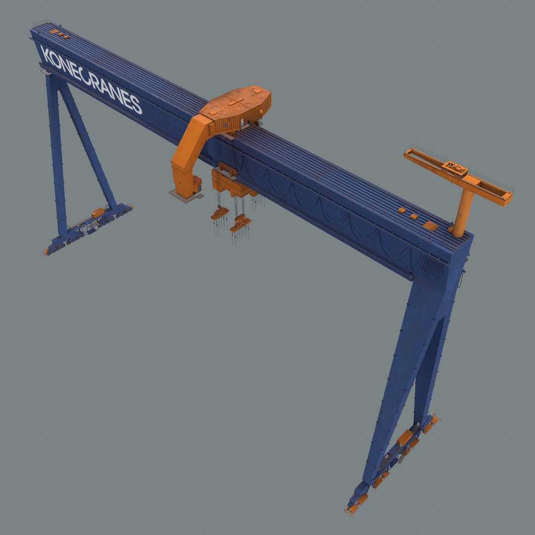 Real-time Goliath Gantry Crane 3D - TurboSquid 1601280