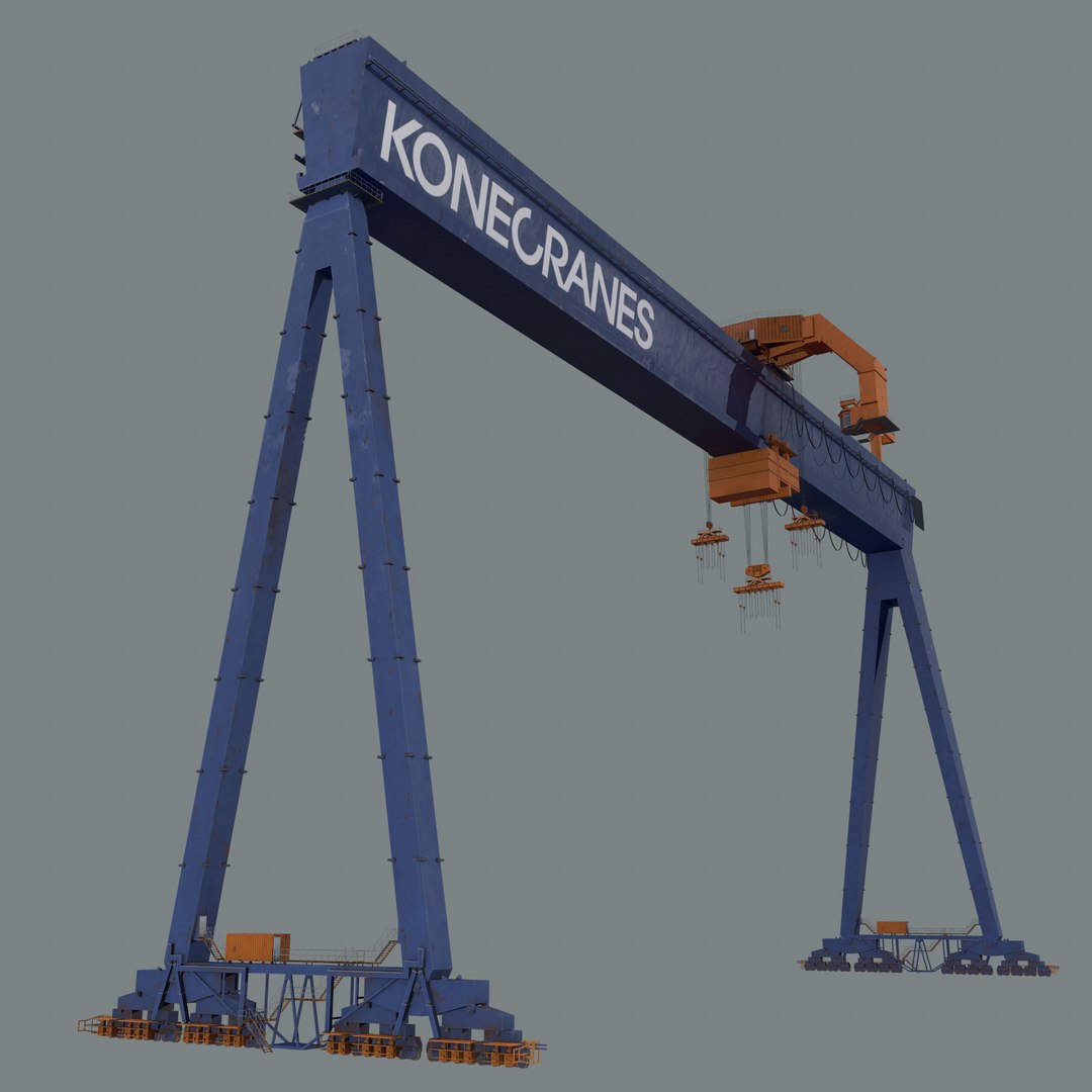 Real-time Goliath Gantry Crane 3D - TurboSquid 1601280