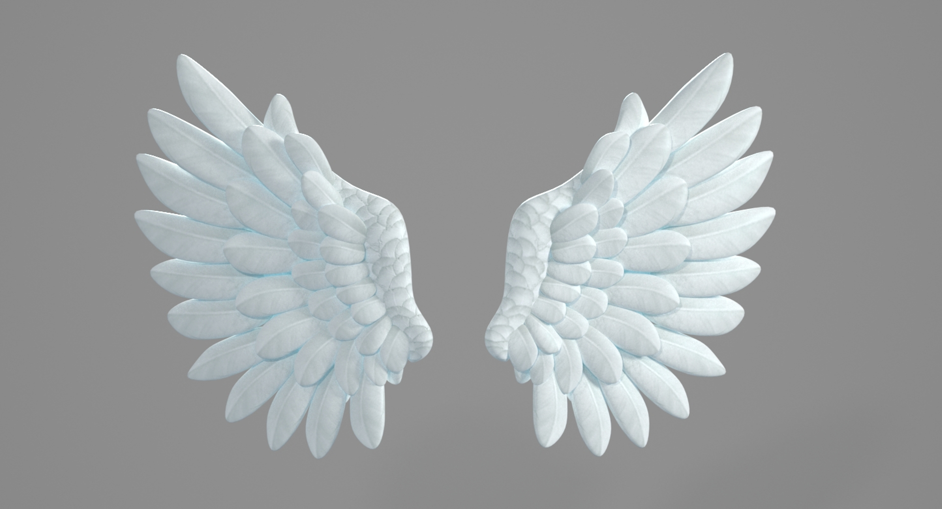 Cartoon Angel Wings Model - TurboSquid 1383636